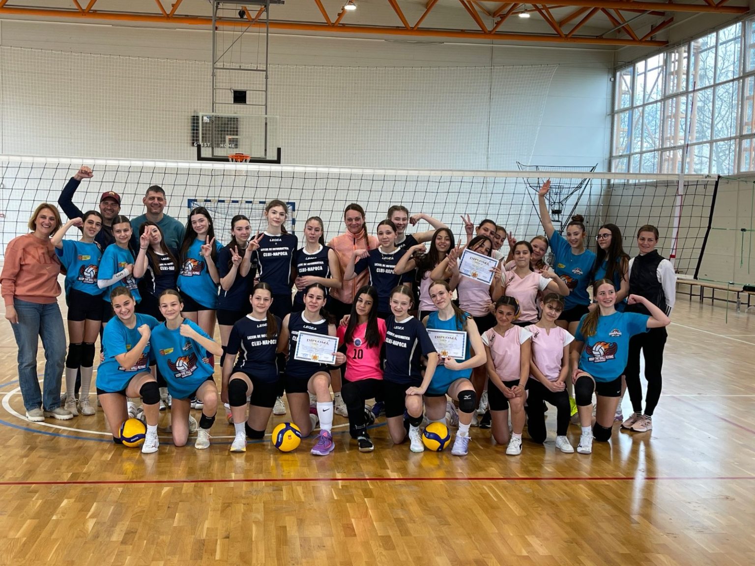 Locul II - ONSS, echipa de volei fete gimnaziu, etapa zonală - LICEUL ...